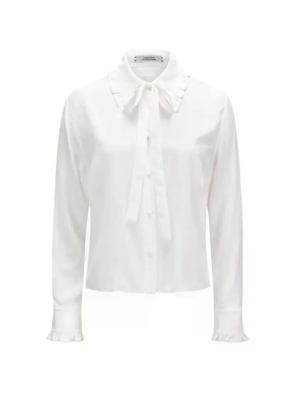 Dorothee Schumacher Ruffled Tie Neck Blouse - White