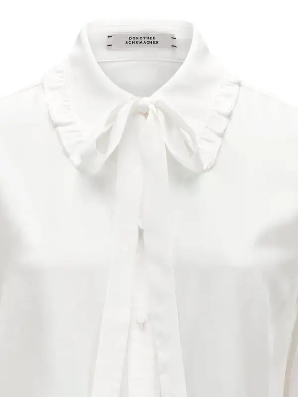 Dorothee Schumacher Ruffled Tie Neck Blouse