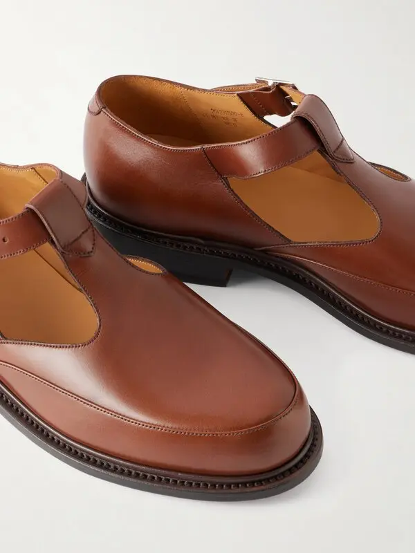 J.M. WESTON Salomé Leather Mary Jane Sandals