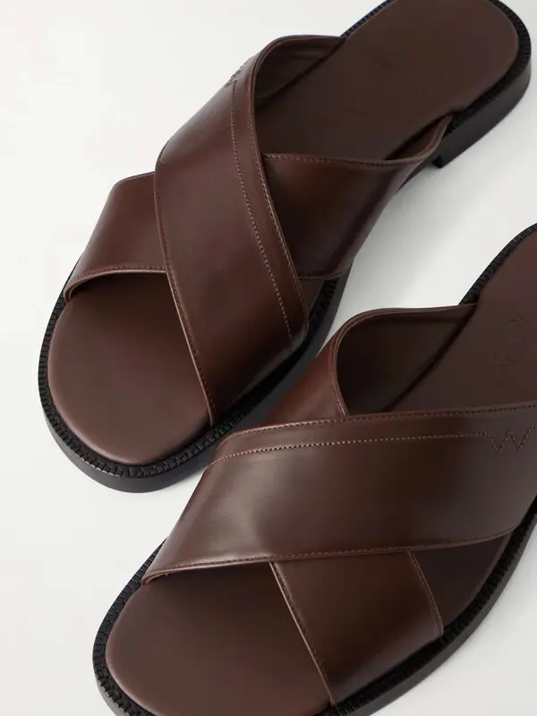 J.M. WESTON Leather Sandals