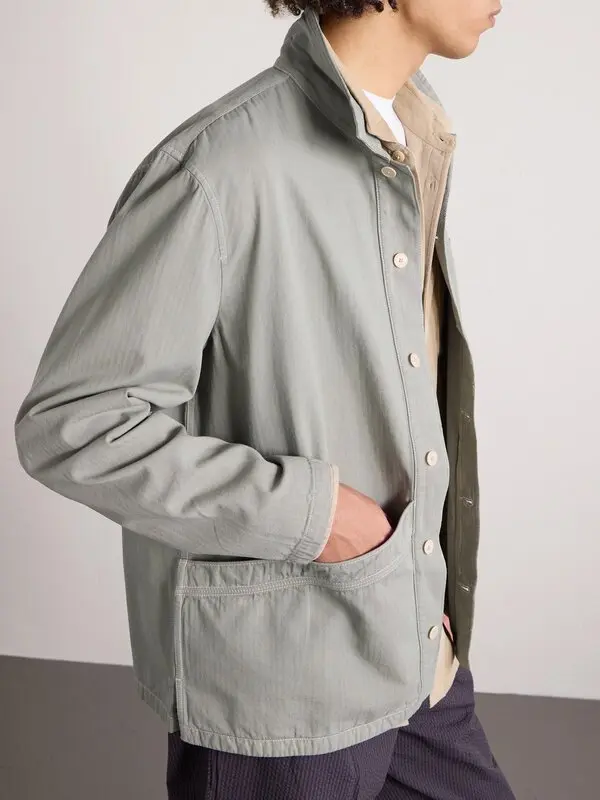 Folk Meyer Cotton-herringbone Shirt