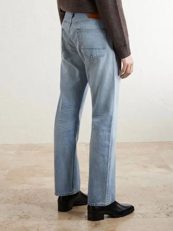 TOM FORD Straight-leg Selvedge Denim Jeans - Blue