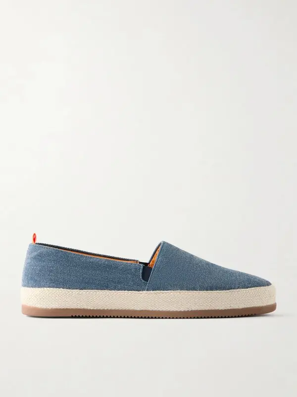 Mulo Linen Espadrilles - Blue
