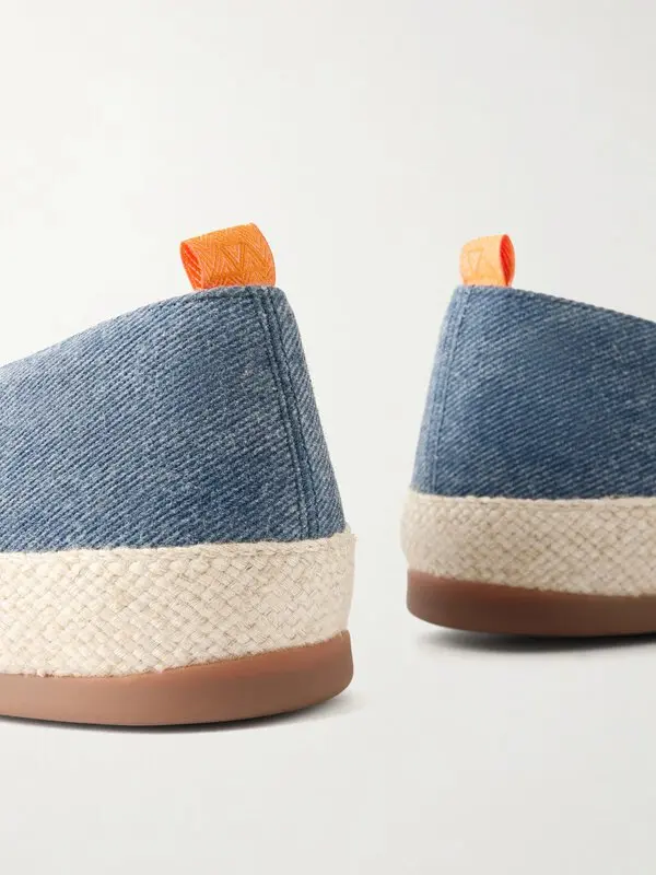 Mulo Linen Espadrilles - Blue