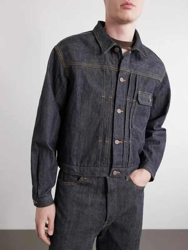 Visvim Indigo-dyed Cotton Denim Jacket - Blue