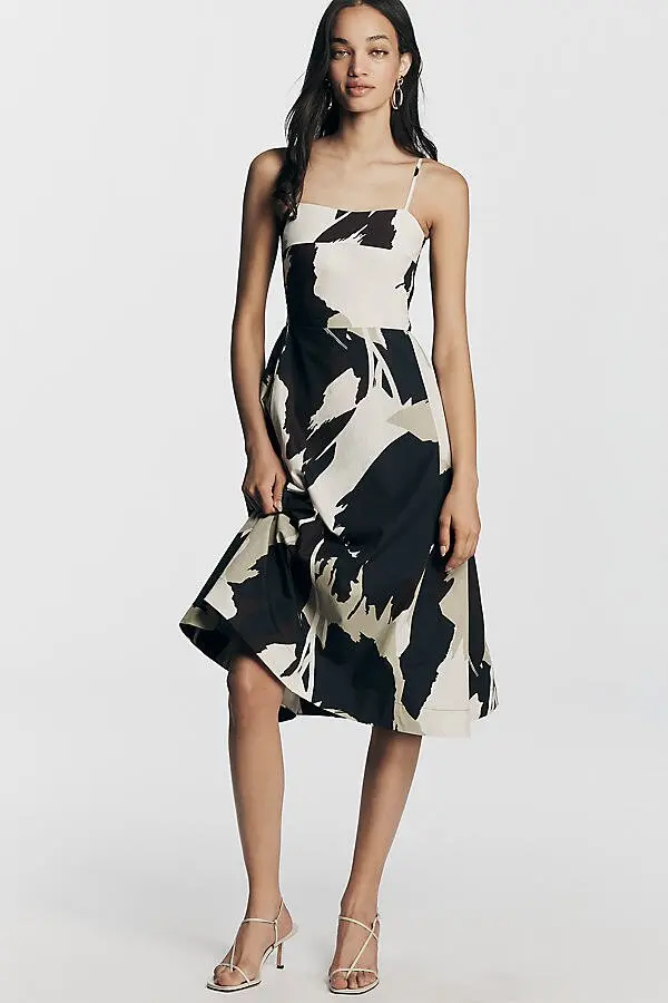 Anthropologie Bare Waisted Midi Dress