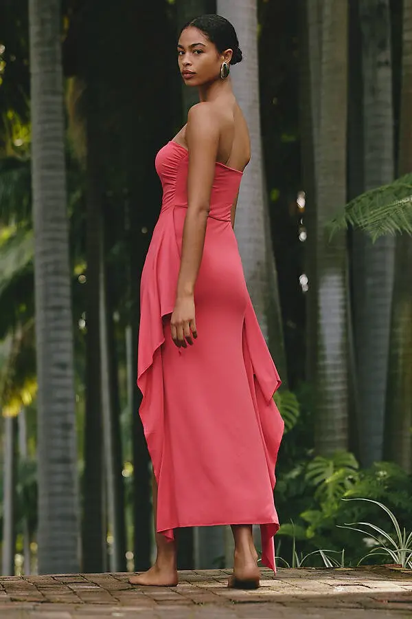 L*Space Noah Strapless Dress - Bright Red