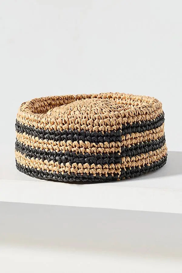 BRUNNA.CO Eloise Raffia Pillbox Hat