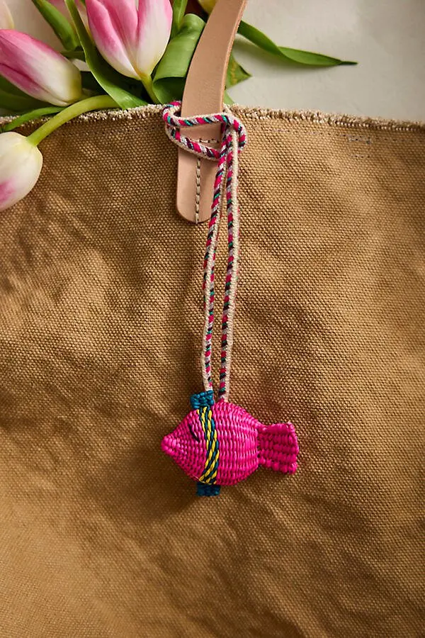 TERRAIN Iraca Animal Icon Bag Charm - Pink