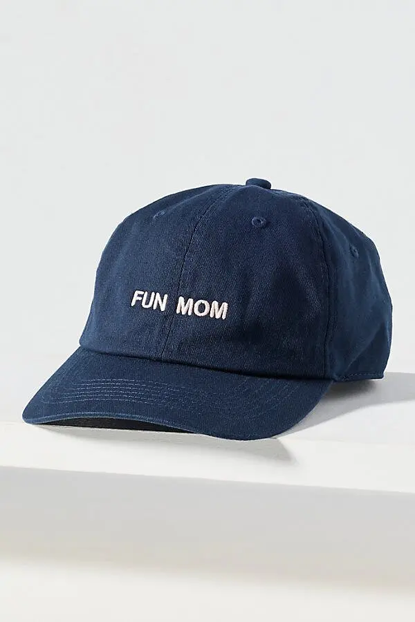Intentionally Blank Fun Mom Baseball Cap - Navy/cream