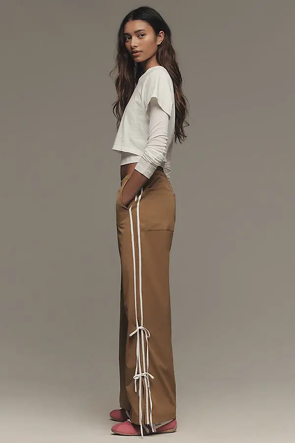 Avec Les Filles Tie Track Pants