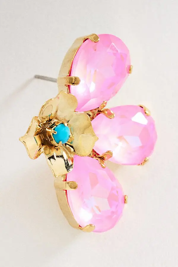 THE PINK REEF Marigold Earrings - Medium Pink