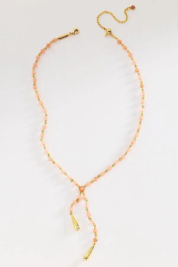 Loren Hope Sabine Y Necklace - Coral