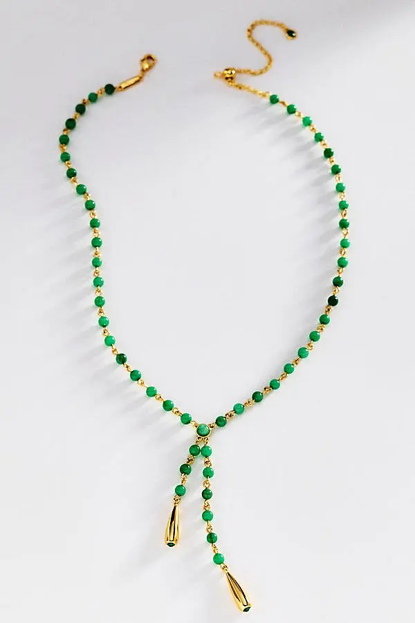 Loren Hope Sabine Y Necklace - Green