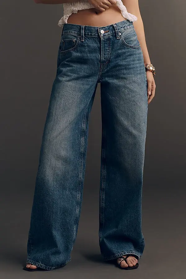 Etica Ella Low-rise Wide-leg Jeans