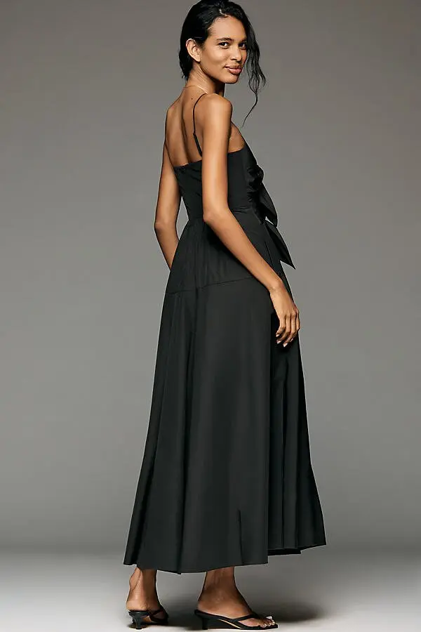 Derek Lam 10 Crosby Unity Tie-front Dress - Black | Editorialist