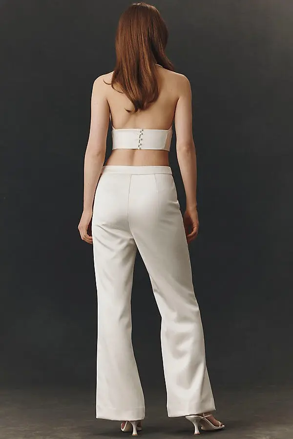 Bhldn Satin Bootcut Trousers