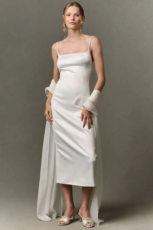 MARE MARE Sheer Draped Pashma Wrap - Ivory