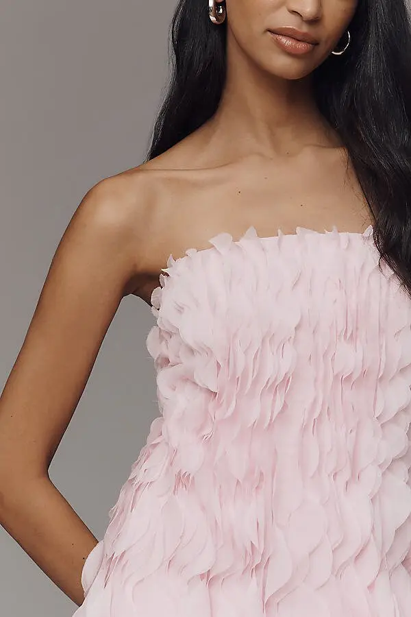 AMUR Christie Ruffle Dress - Lavender
