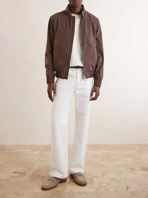 Brunello Cucinelli Shell Harrington Jacket - Brown