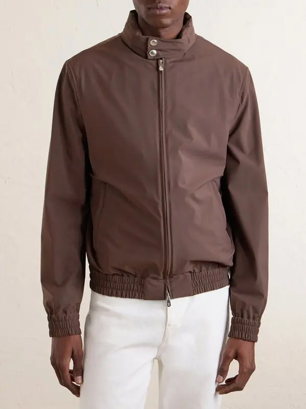 Brunello Cucinelli Shell Harrington Jacket - Brown