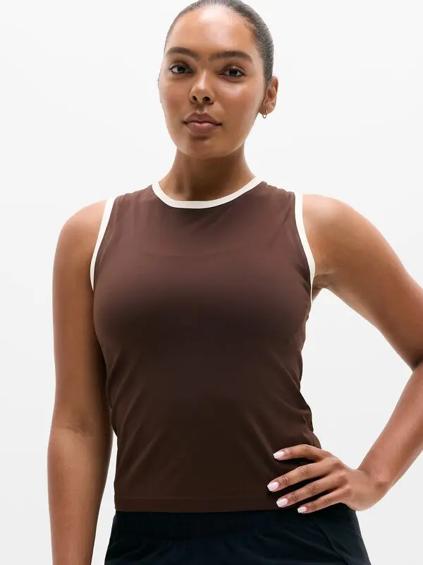 Athleta Momentum Flex Muscle Tank - Woodland/pearl