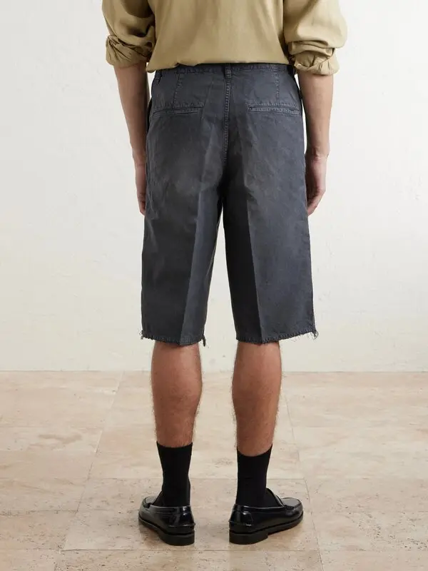 Visvim Straight-leg Cotton-twill Shorts