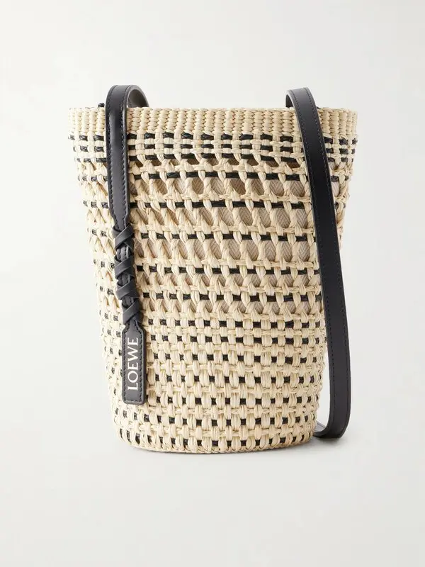 Loewe Raffia Bucket Bag - Neutrals