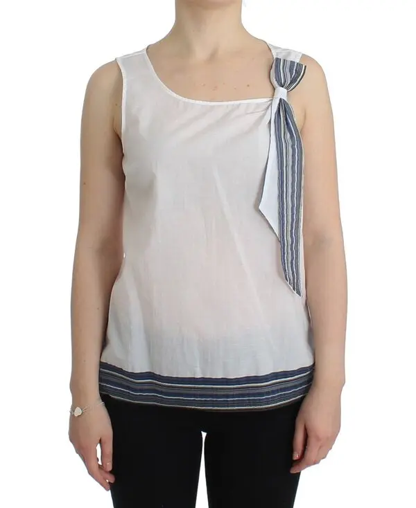 Ermanno Scervino Sleeveless Bow Detail Top