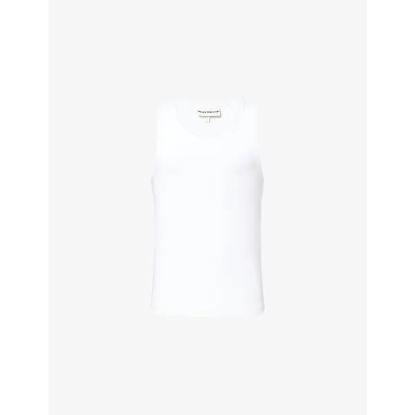 THE COUTURE CLUB Stretch-rib Jersey Vest Top