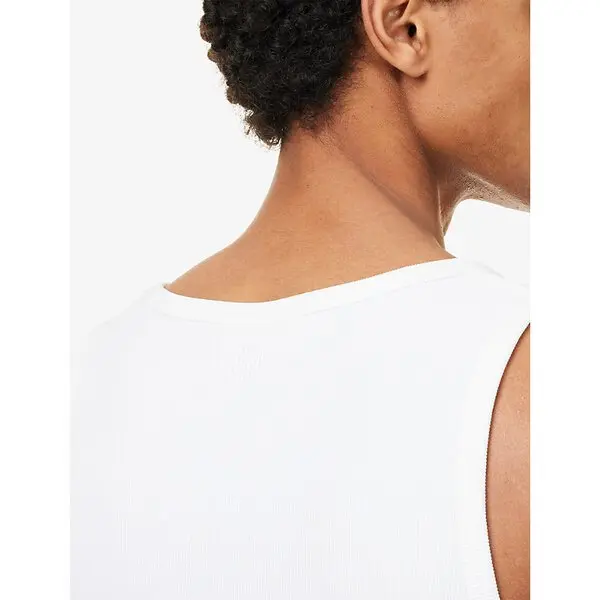 THE COUTURE CLUB Stretch-rib Jersey Vest Top