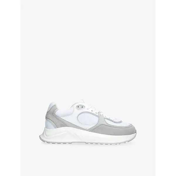 CLEENS Onesixty Runner Suede And Mesh Trainers - White/oth