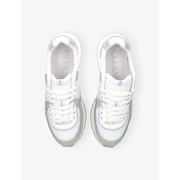 CLEENS Onesixty Runner Suede And Mesh Trainers - White/oth