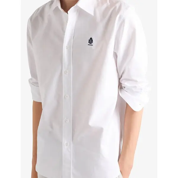 Prada Minimalist-logo Classic Cotton Shirt