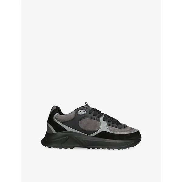 CLEENS Onesixty Runner Suede And Mesh Trainers - Grey/dark