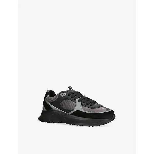 CLEENS Onesixty Runner Suede And Mesh Trainers - Grey/dark