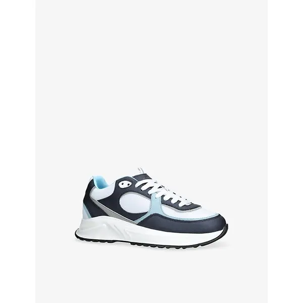 CLEENS Onesixty Runner Suede And Mesh Trainers - Blue Other