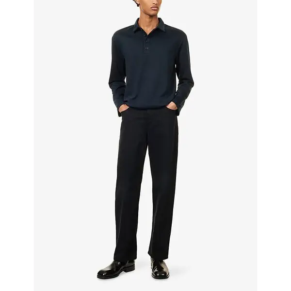 NOBL Patrick Long-sleeve Jersey Polo Top