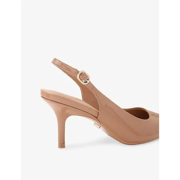 Carvela Spirit Faux-leather Slingbacks - Beige