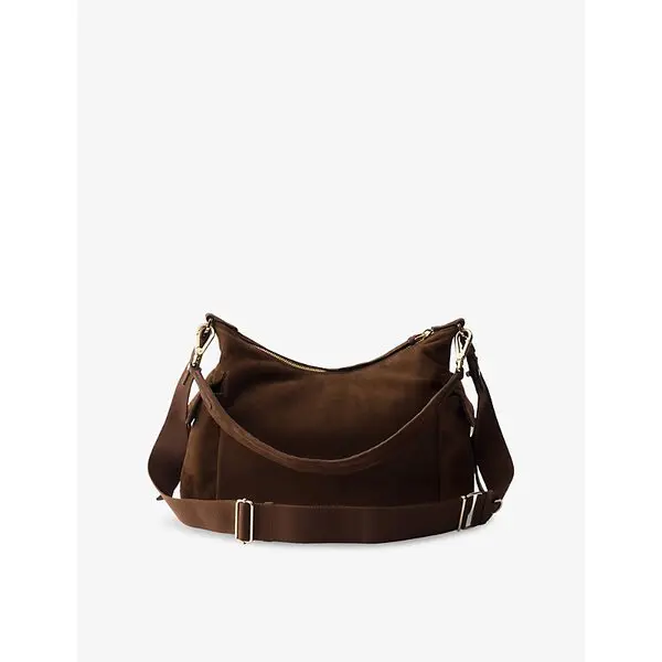 Prada Large Suede Bag - Brown