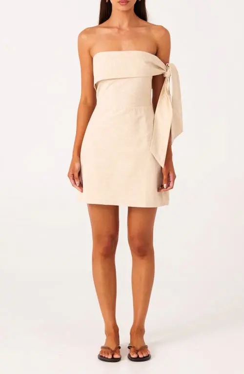 SNDYS Jaymie Strapless Mini Dress - Natural