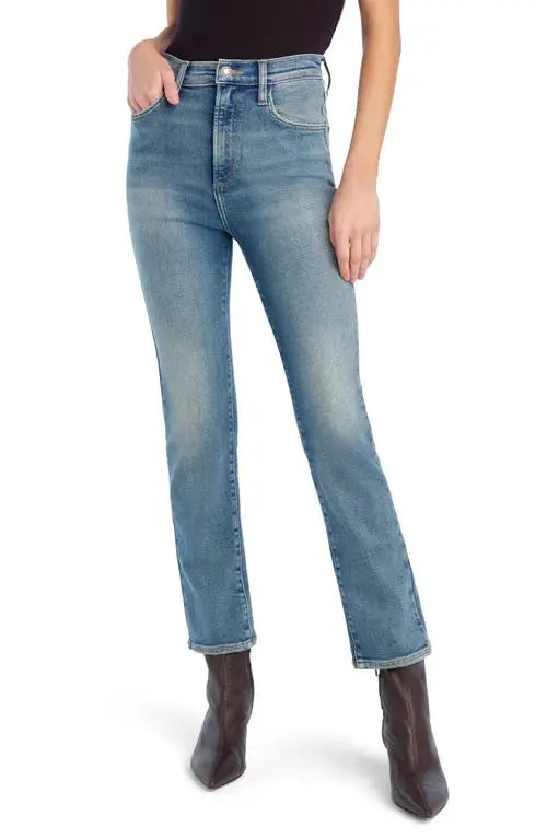 FAVORITE DAUGHTER The Valentina Super High Waist Bootcut Jeans - Gramercy