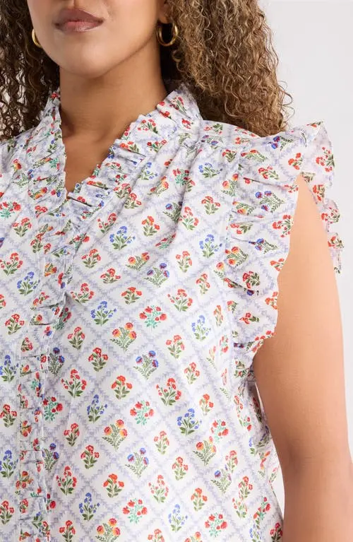 SUGARLIPS Lara Floral Eviel Ruffle Top