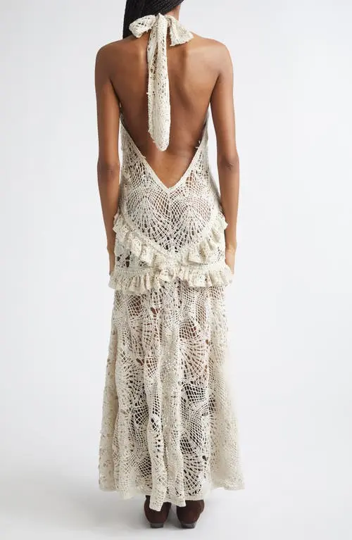 SIEDRES Elvira Lace Halter Cover-up Dress