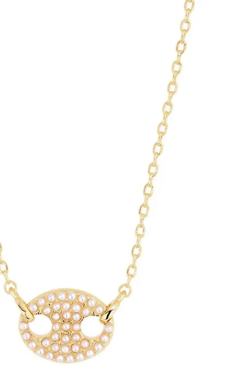 ATHRA LUXE Modern Muse Faux Pearl Pendant Necklace