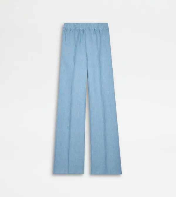 TOD'S High-waisted Linen Pants