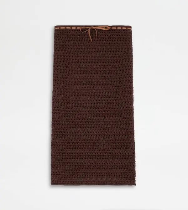 TOD'S Crochet Midi Skirt