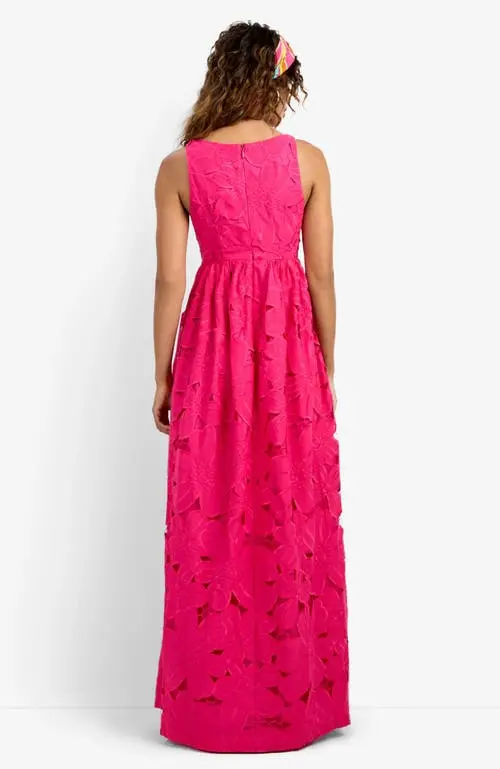 Trina Turk Ariel Lace Maxi Dress - Peninsula Pink