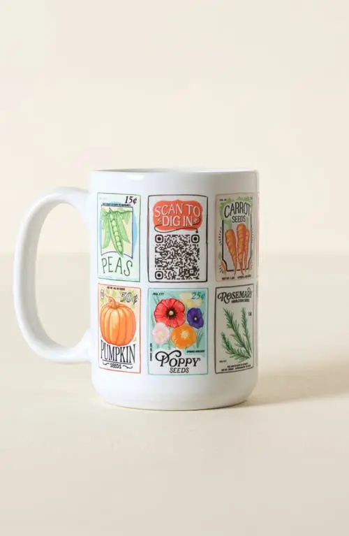 UNCOMMON GOODS Gardener's Daily Interactive Qr Mug