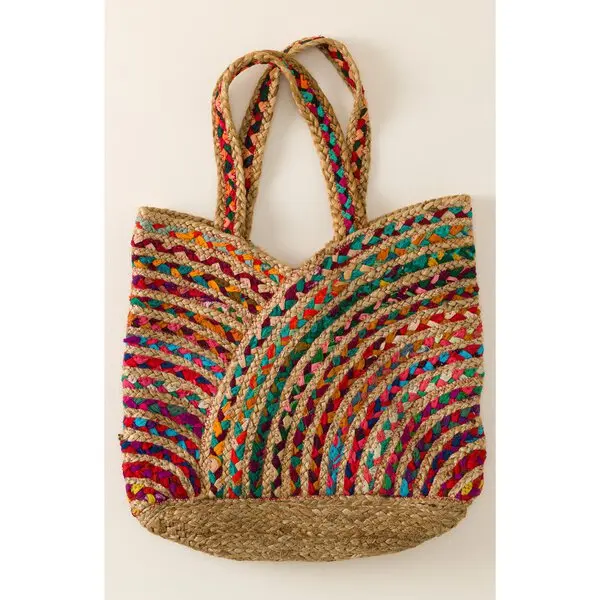 UNCOMMON GOODS Repurposed Sari Tote Bag